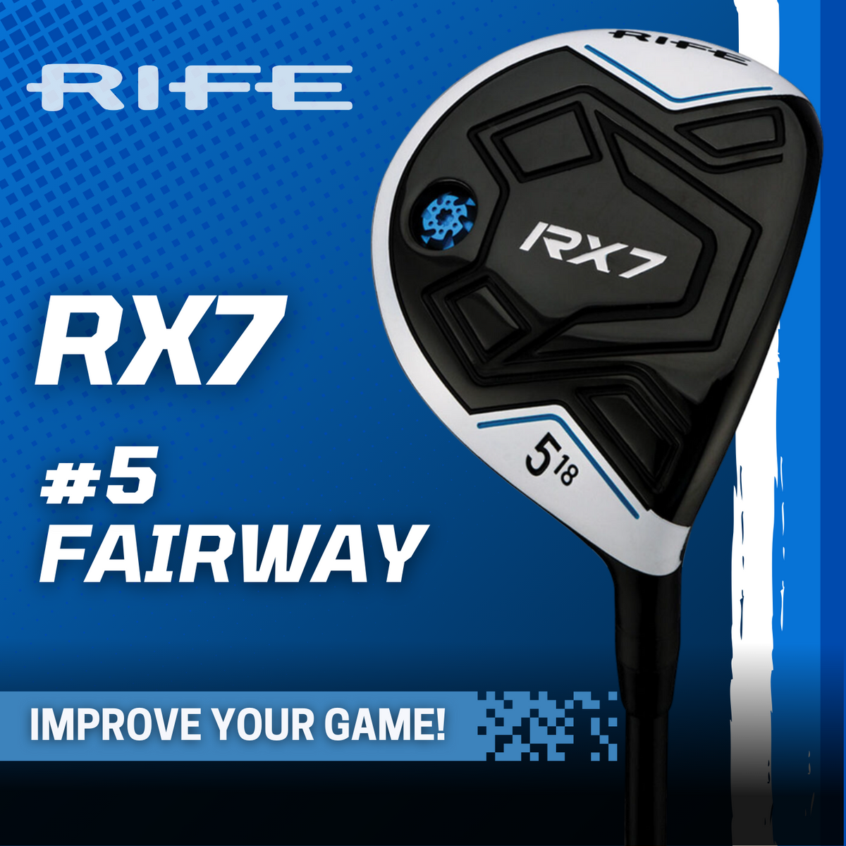 Rife Golf Men's RX7#5 Fairway Wood Club – PACIFIC GOLF CLUBS